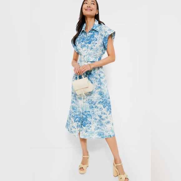 Tuckernuck | Dresses | Tuckernuck Misty Blue Toile Chloe Dress | Poshmark